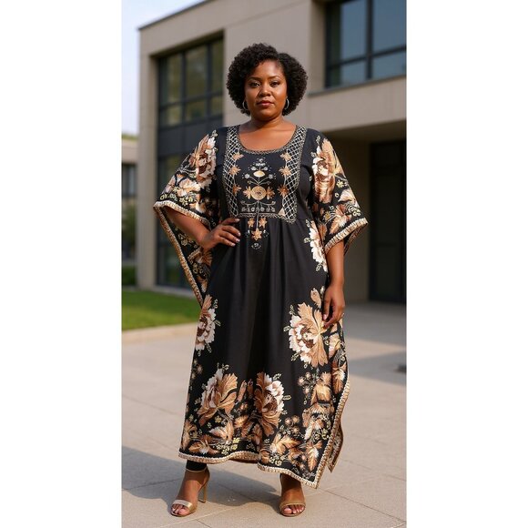 Gypsie Blu | Dresses | Gypsie Blu Women Fashion Floral Beach Kaftan ...